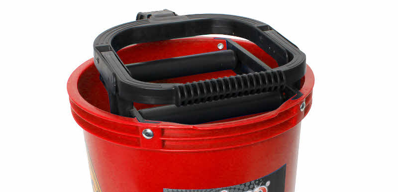 16 Lit Mop Bucket Red Wringer Sabco Durable