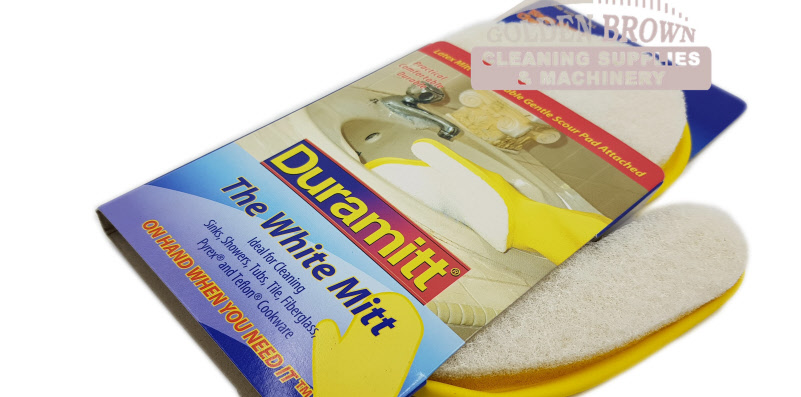Duramitt Mitt 32 x 14cm White Scourer Right Hand | 50558