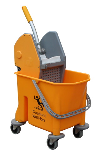 Press Wringer Single Bucket, 25L, Yellow