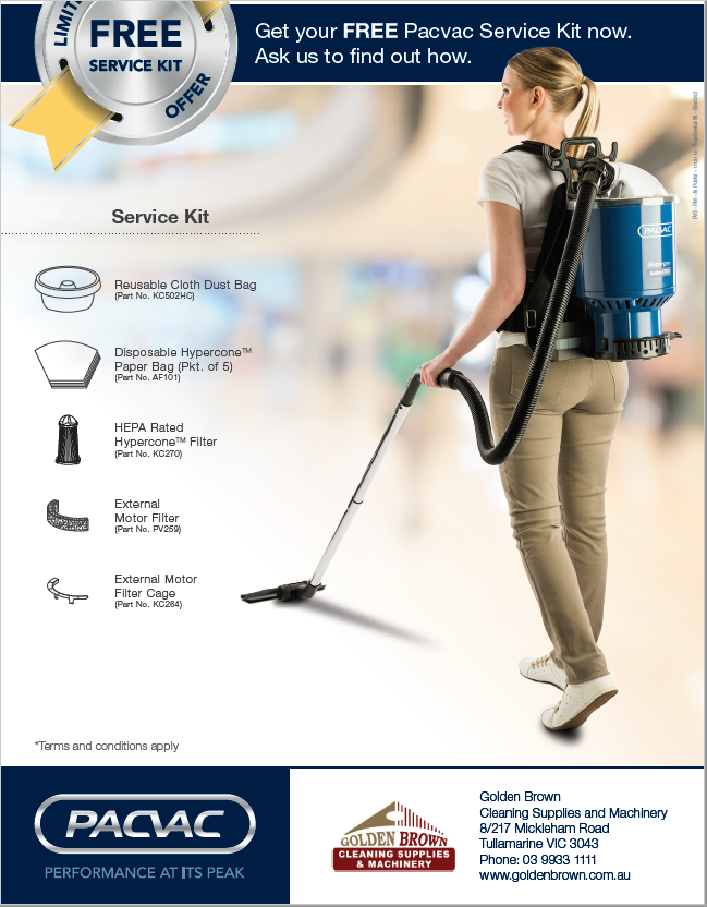 M5 VBP PacVac Superpro 700 Vacuum Cleaner Back Pack